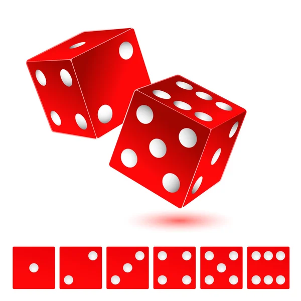 100,000 Red dice Vector Images | Depositphotos