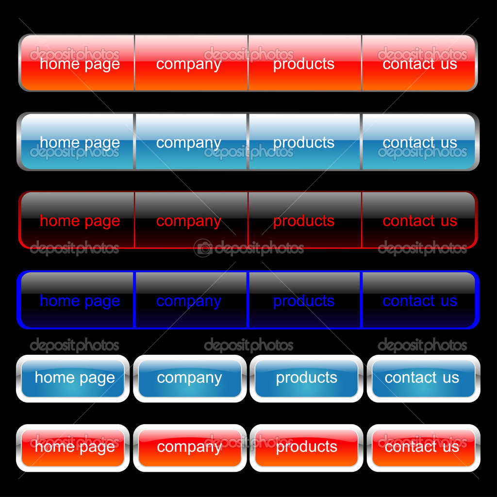 Web buttons Stock Vector by ©AndyCash 41314987