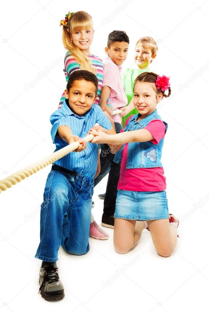 Tam pulling the rope — Stock Photo © serrnovik #24689205