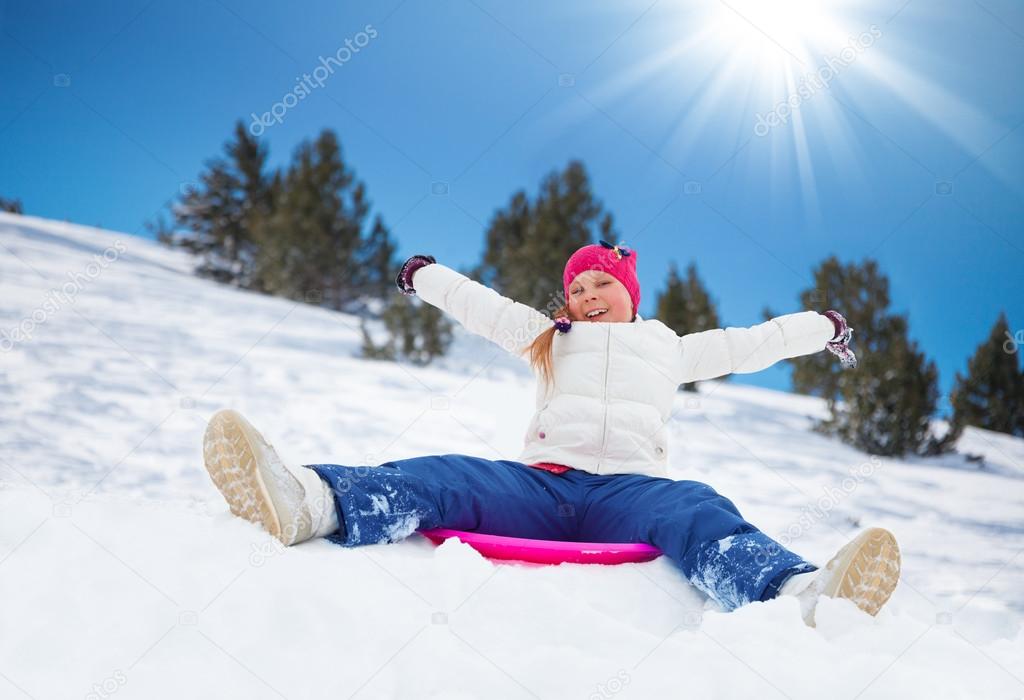 Sled sliding — Stock Photo © serrnovik #28477533