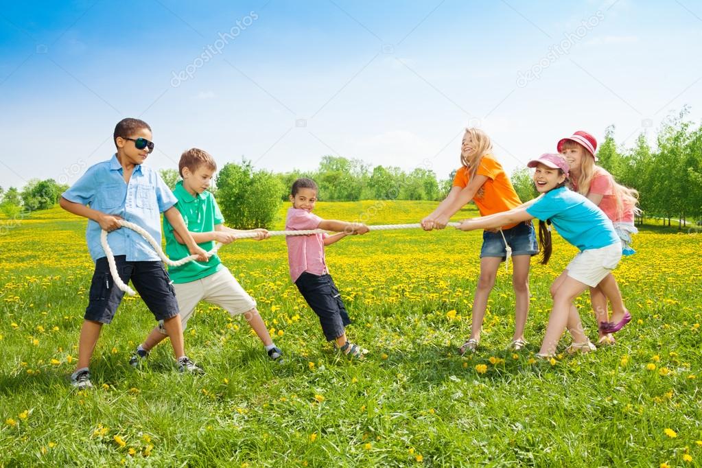 Pulling the rope — Stock Photo © serrnovik #28480791