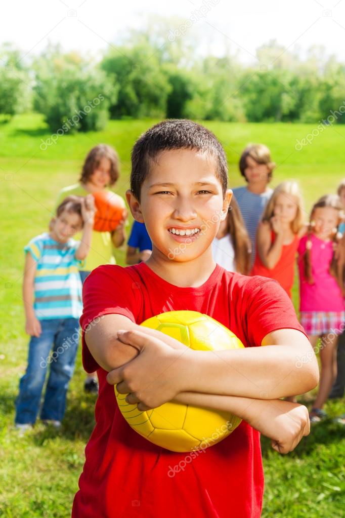 Boy with the ball Stock Photo by ©serrnovik 32012107