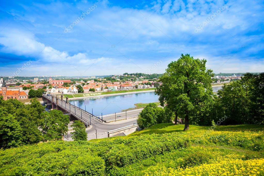 Nemunas river and Kaunas Stock Photo by ©serrnovik 32013363