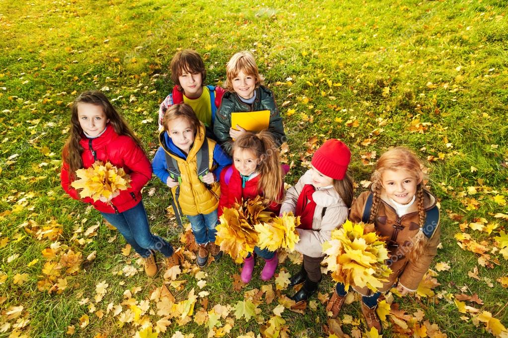 Kids in the park Stock Photo by ©serrnovik 36199429