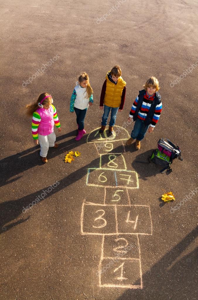 Hopscotch game Stock Photo by ©serrnovik 36200017