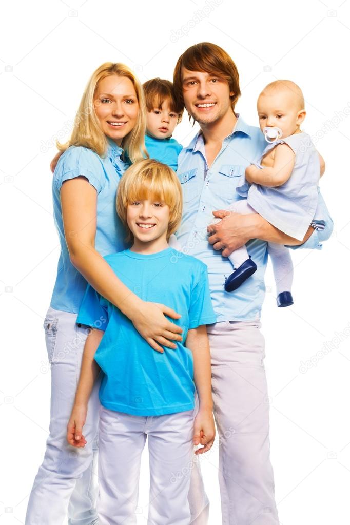 Family on white — Stock Photo © serrnovik #44546373