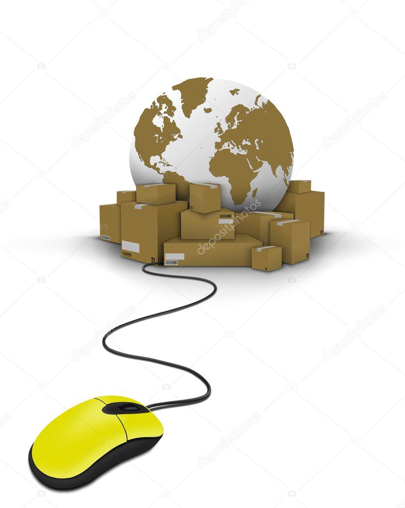 Mouse click on delivery Stock Photo by ©razihusin 15748131