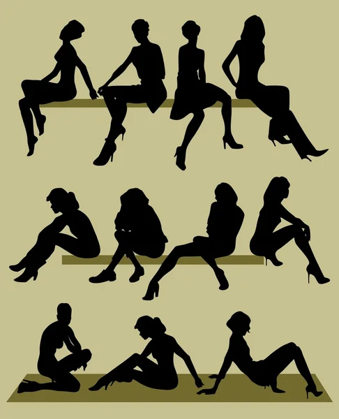 Sitting models Stock Vector Image by ©Lyolya073gmail #21639943