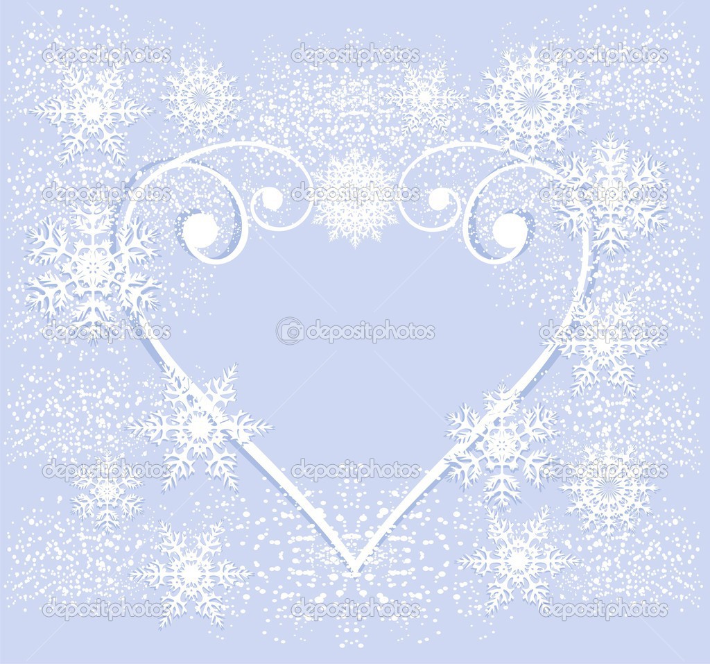 Heart with snowflakes Stock Vector Image by ©Lyolya073gmail #33658415
