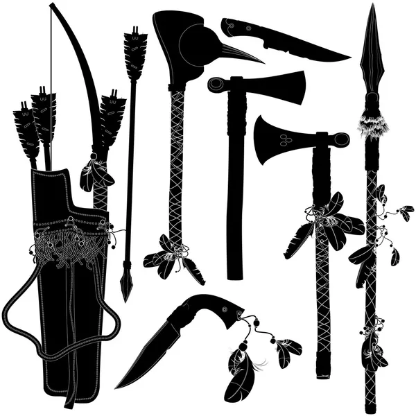 Native American Spear Drawing