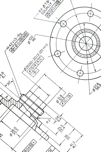 Engineering drawing Stock Photos, Royalty Free Engineering drawing ...
