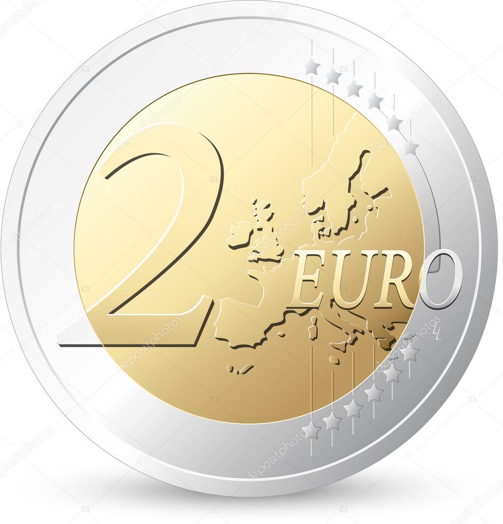 2 Euro Stock Vector Image by ©kosecki #45449413