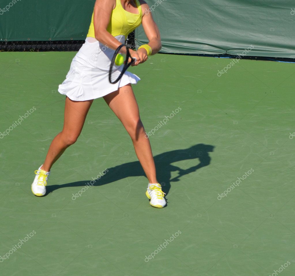 Two Handed Backhand Tennis Shot — Stock Photo © Wimbledon #23933415