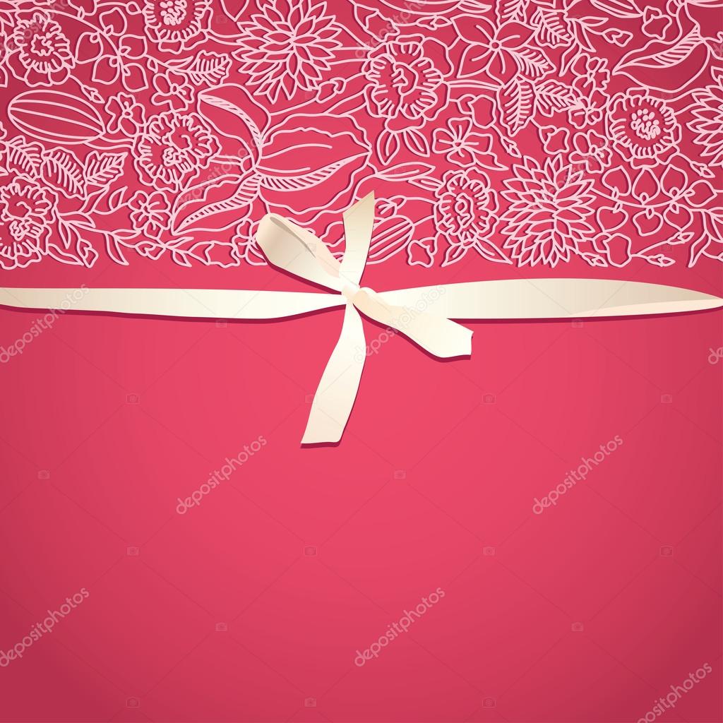Pink ornamental card Stock Vector Image by ©yaviki #22924624