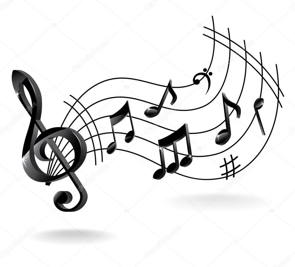 Hintergrund mit Musik note — Stockvektor © nuraschka #19544475