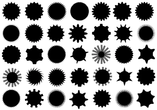 1,030 Gear shapes set Vector Images | Depositphotos