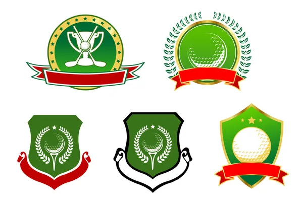 Golf emblems and logos in heraldic style Stock Vector Image by ...