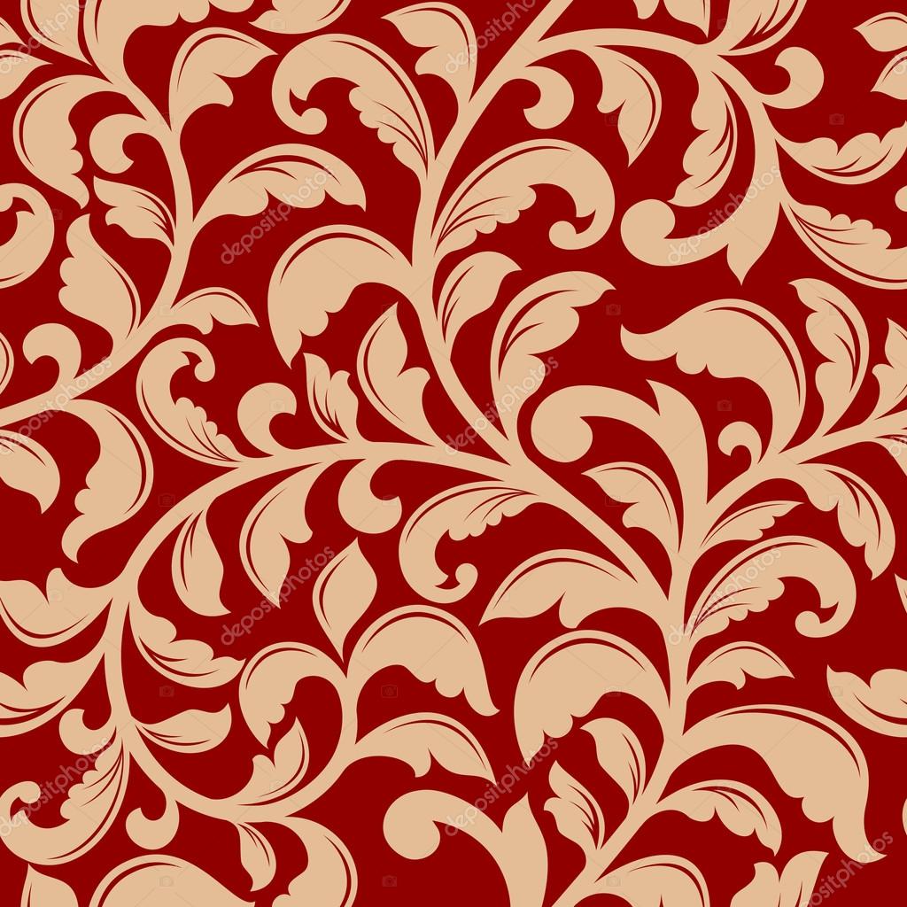 Seamless pattern with decorative flourishes ⬇ Vector Image by ...