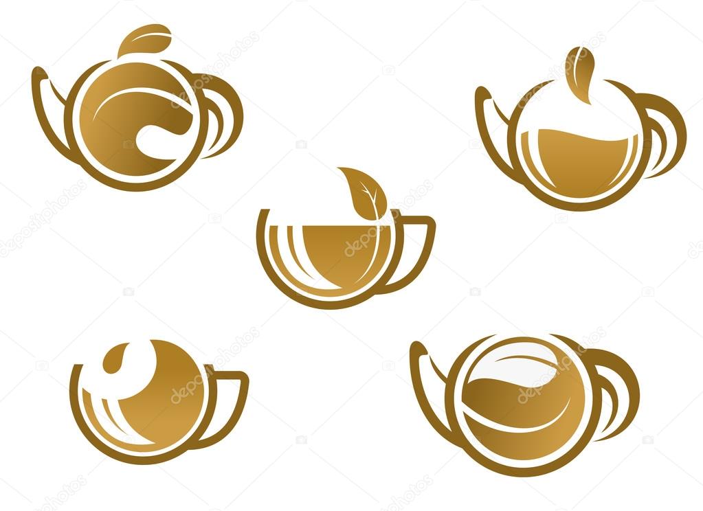 Set of tea icons and symbols Stock Vector by ©Seamartini 30472725
