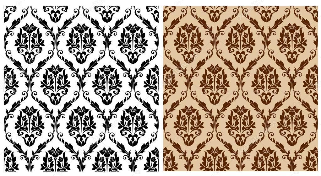 Seamless floral damask pattern Stock Vector Image by ©Seamartini #34279965