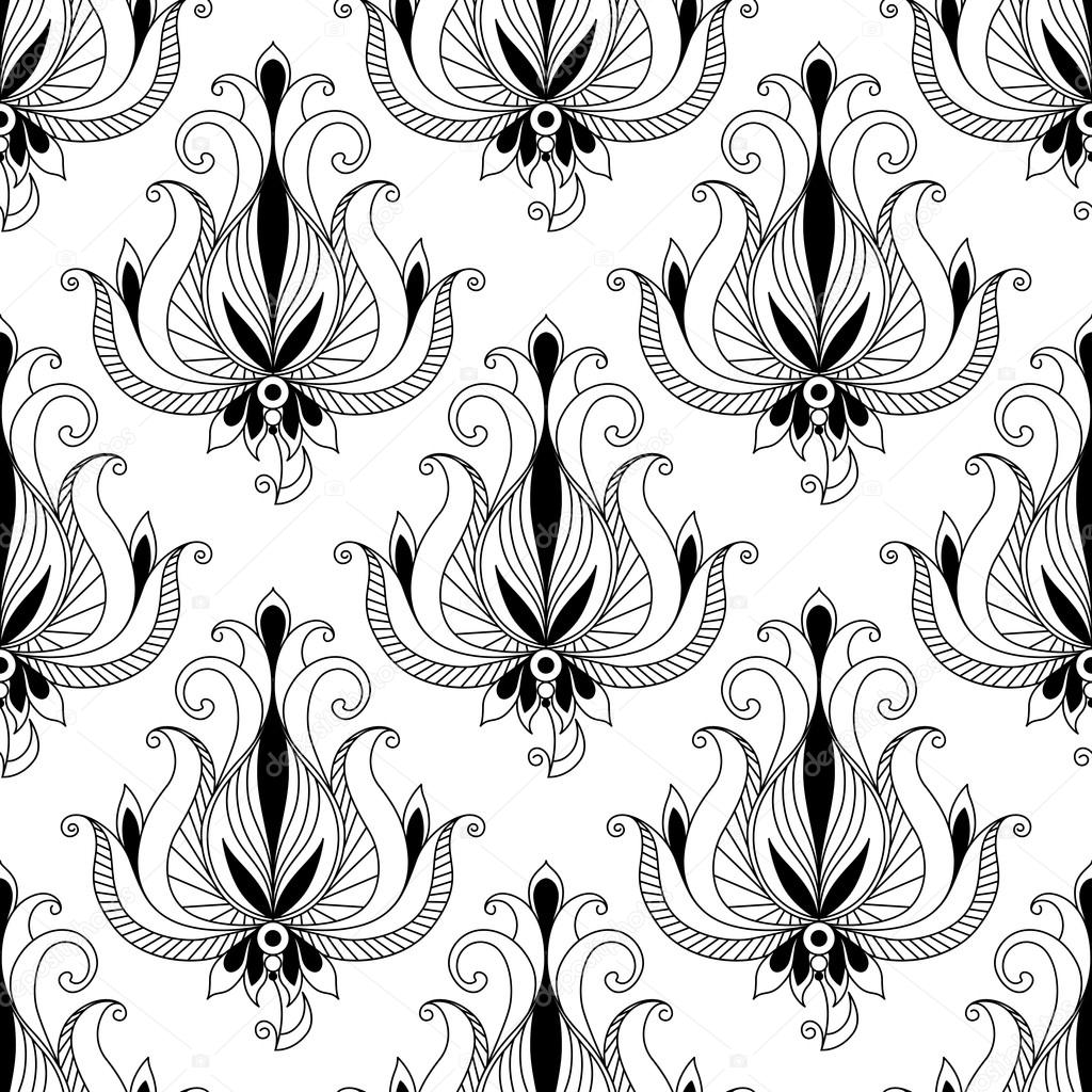 Beautiful floral arabesque seamless pattern — Stock Vector © Seamartini ... Beautiful floral arabesque seamless pattern — Stock Vector © Seamartini ...