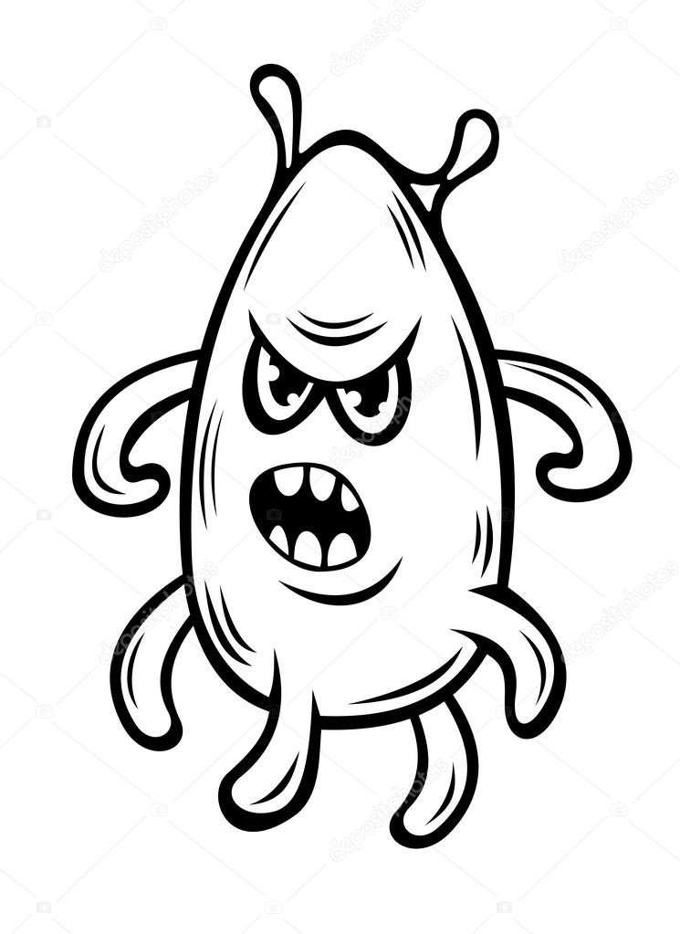 Angry monster with tentacles Stock Vector Image by ©Seamartini #40041097