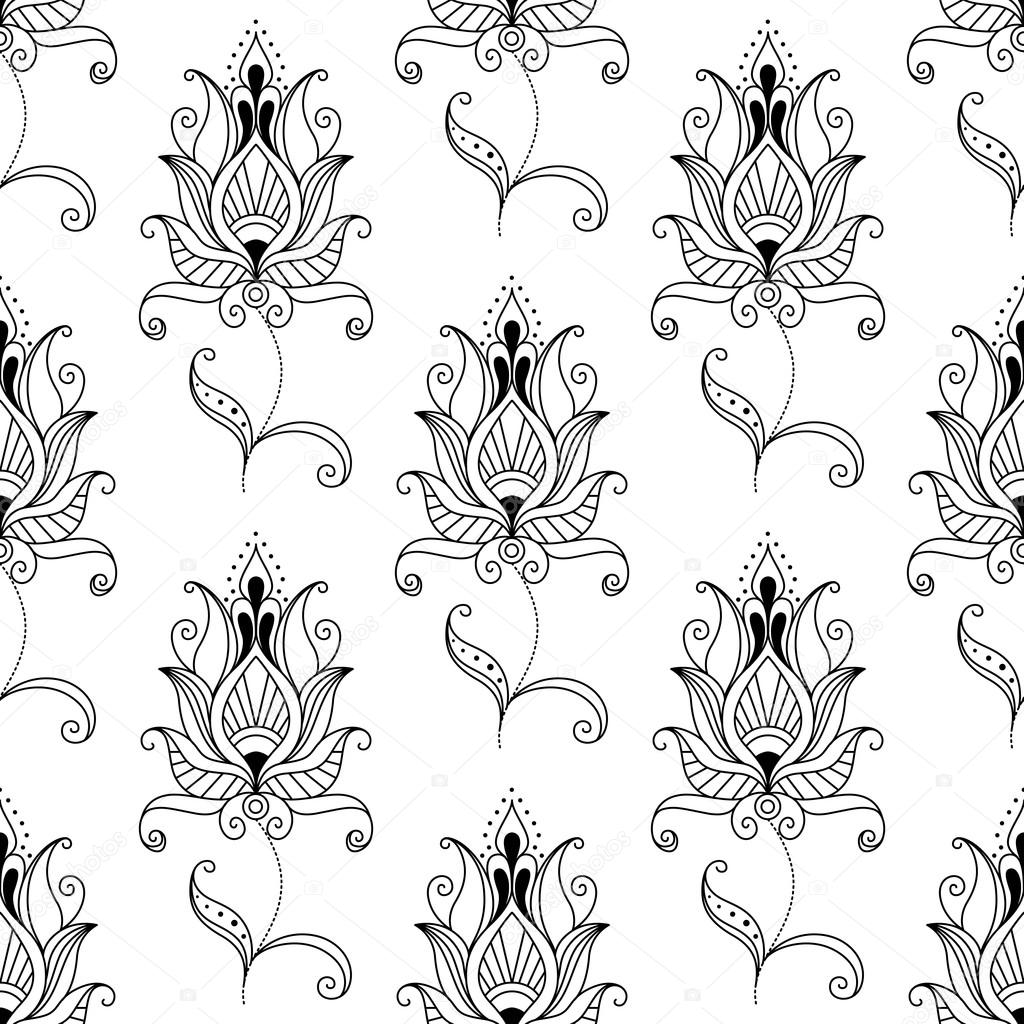 Repeat seamless pattern of persian floral motifs ⬇ Vector Image by ... Repeat seamless pattern of persian floral motifs ⬇ Vector Image by ...
