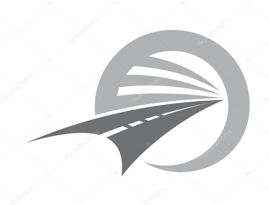 strada stilizzata scomparendo all'infinito — Vettoriali Stock ...