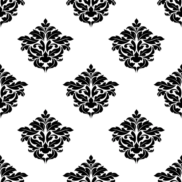 Black and white victorian floral pattern Stock Vector by ©Seamartini ...