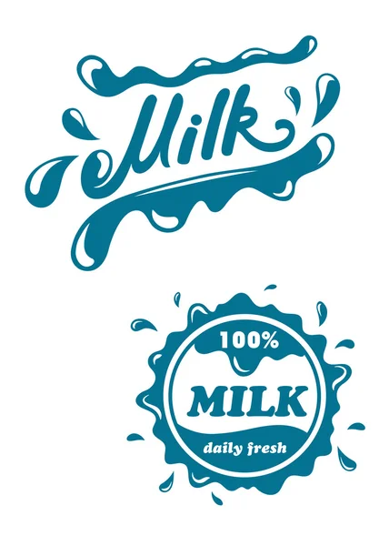 Milk daily fresh dairy sign Stock Vector by ©Seamartini 130022886