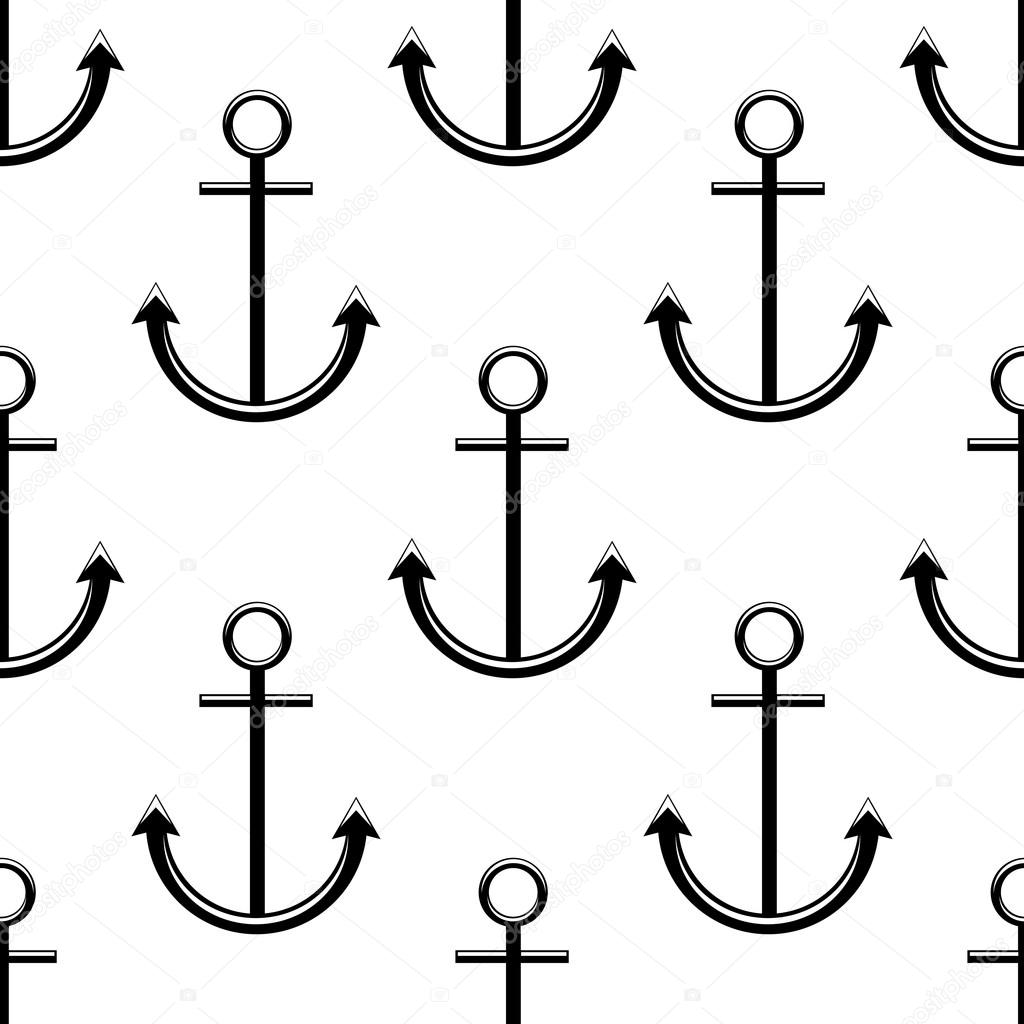 Seamless pattern of ships anchors Stock Vector Image by ©Seamartini ...