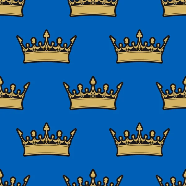 Seamless pattern of golden crowns Stock Vector Image by ©Seamartini ...
