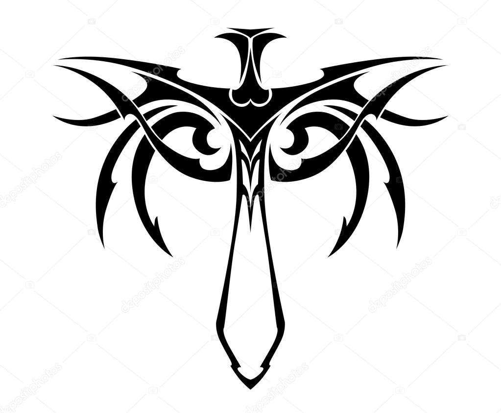 Tribal Dagger Tattoo