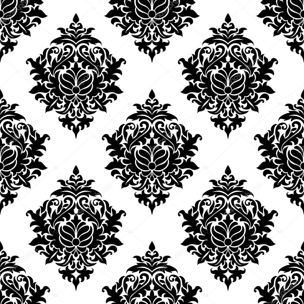 Intricate damask style arabesque pattern — Stock Vector © Seamartini ...