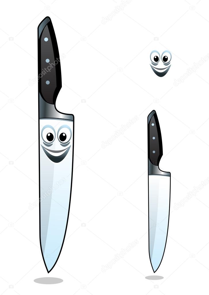 Kitchen knife with a smiling face Stock Vector Image by ©Seamartini ...