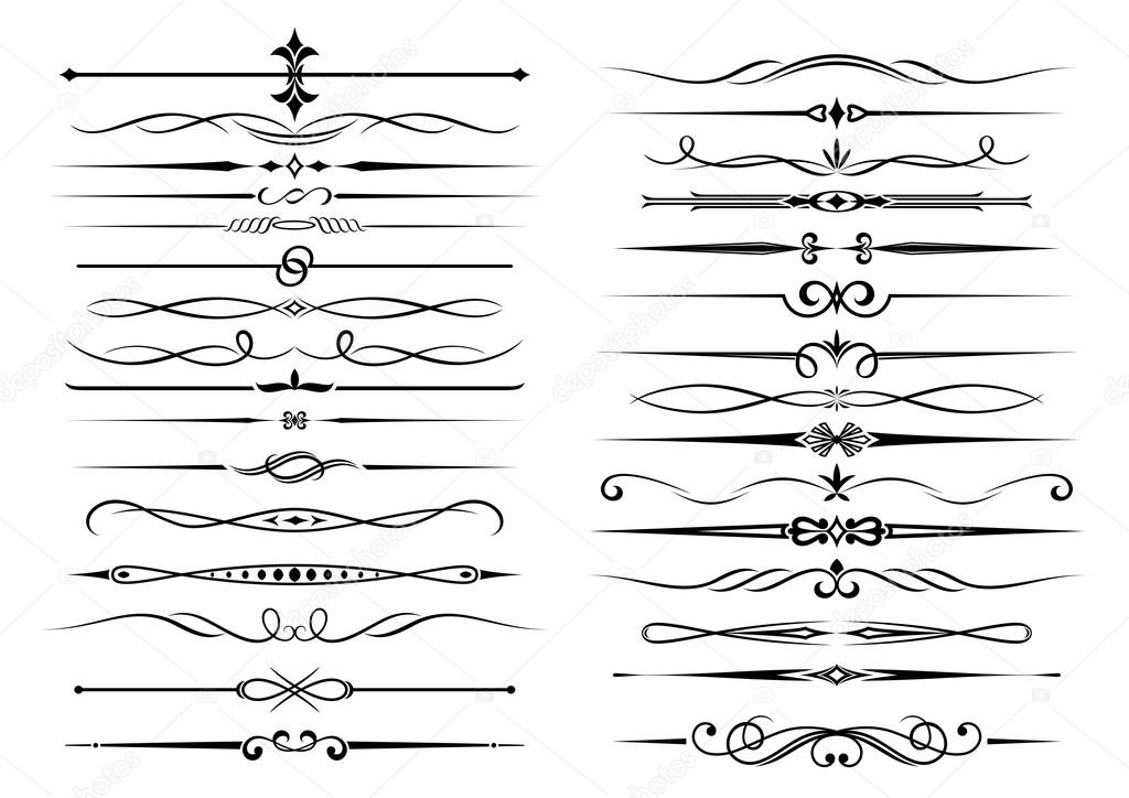 Vintage Border Line Vector