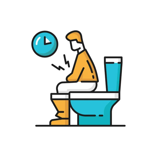 Man sitting on toilet Vector Images | Depositphotos