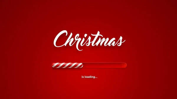 Christmas Loading Bar Candy Cane Xmas Load New Year Countdown Stock ...