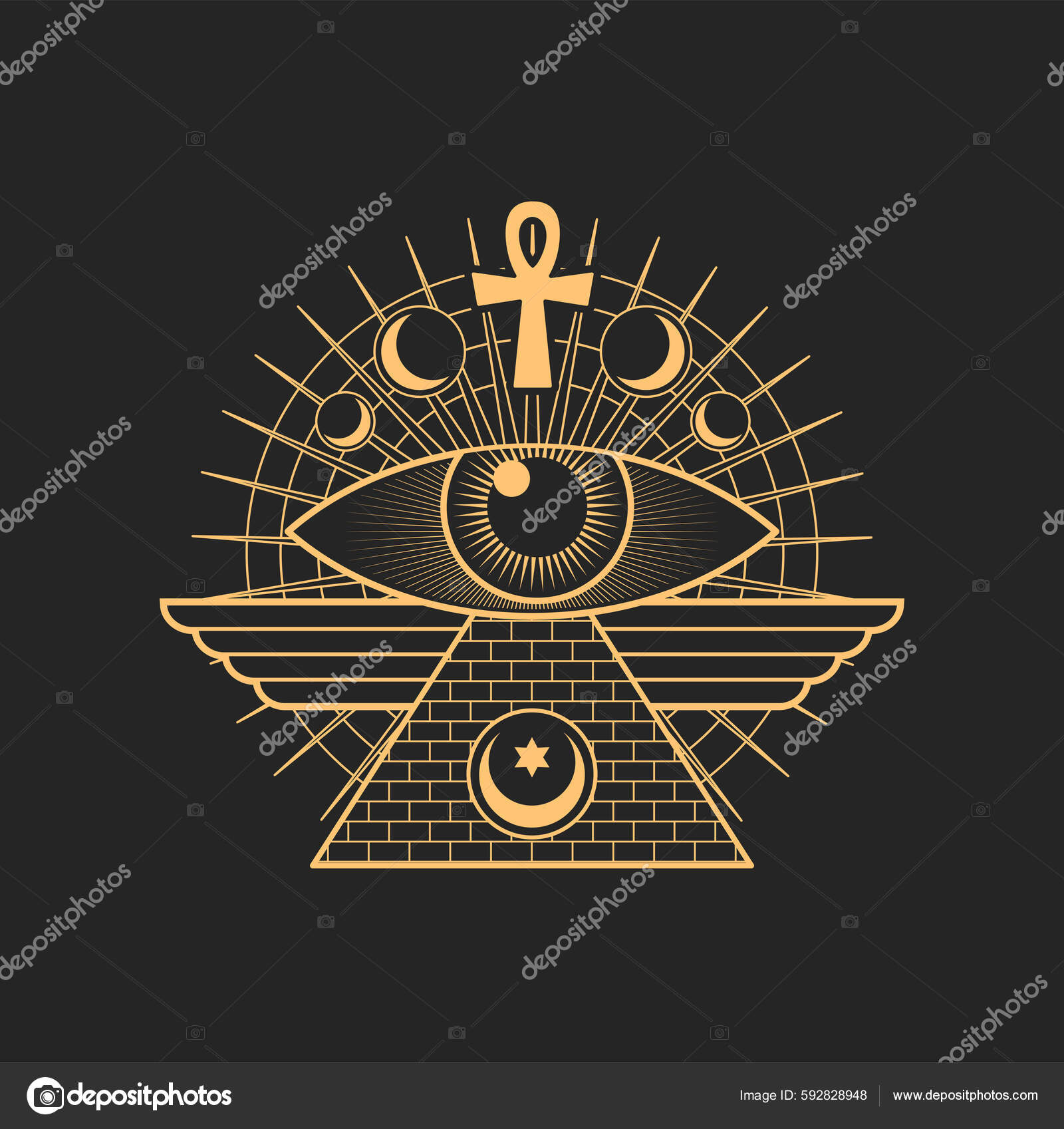 Egyptian Eye Triangle