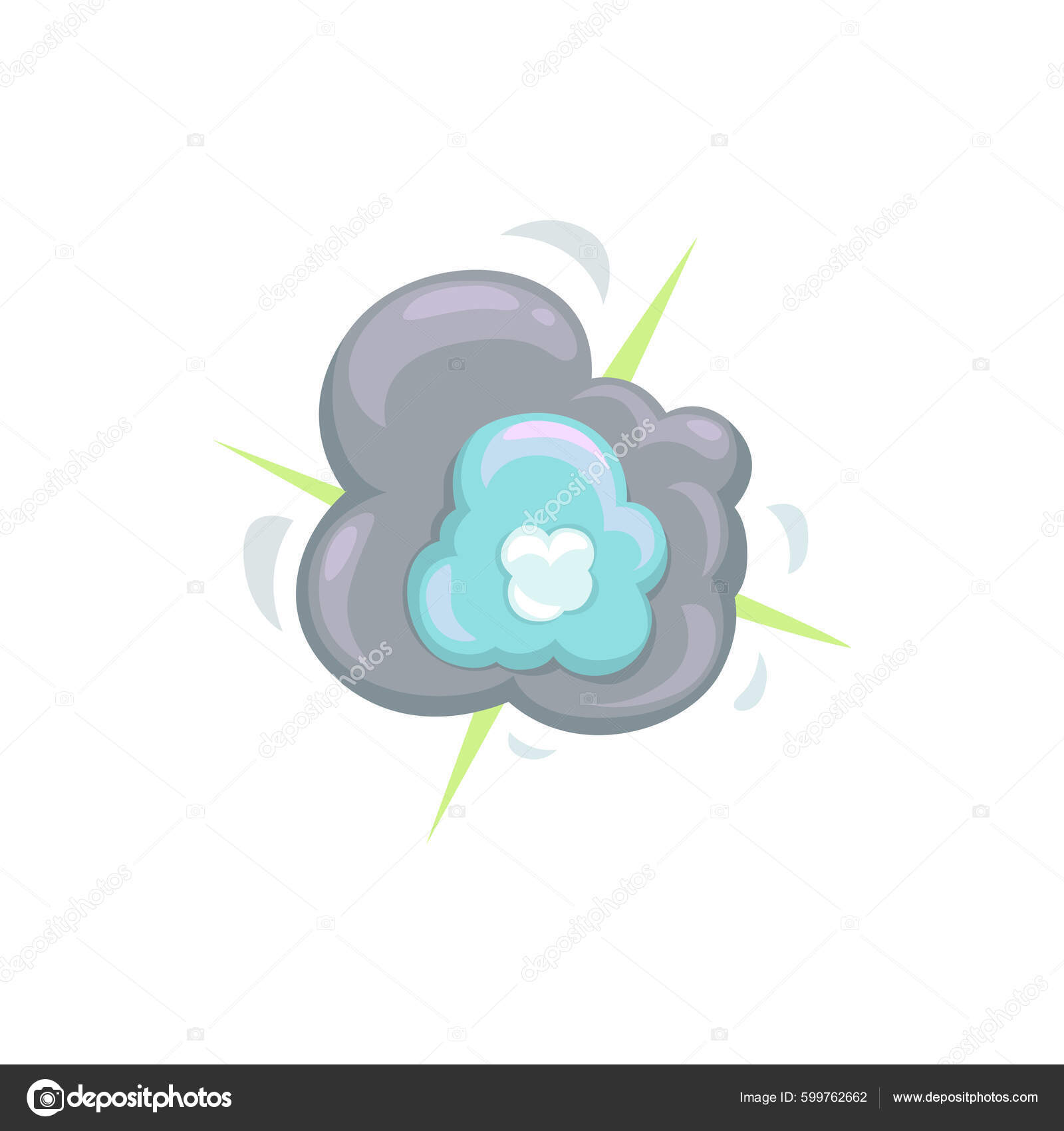 Radioactive Bomb Burst Power Dynamite Explosion Isolated Nuclear ...