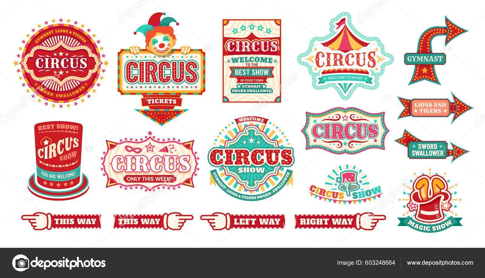 Vintage Carnival Signs