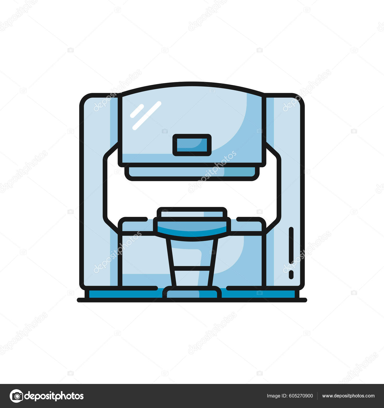 Mri Scan Diagnostics Color Icon Medical Radiology Machine Vector ...