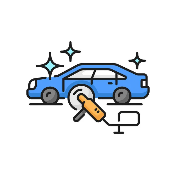 Car Wash Icon Auto Care Service Vehicle Washer Station Vector Stock ...