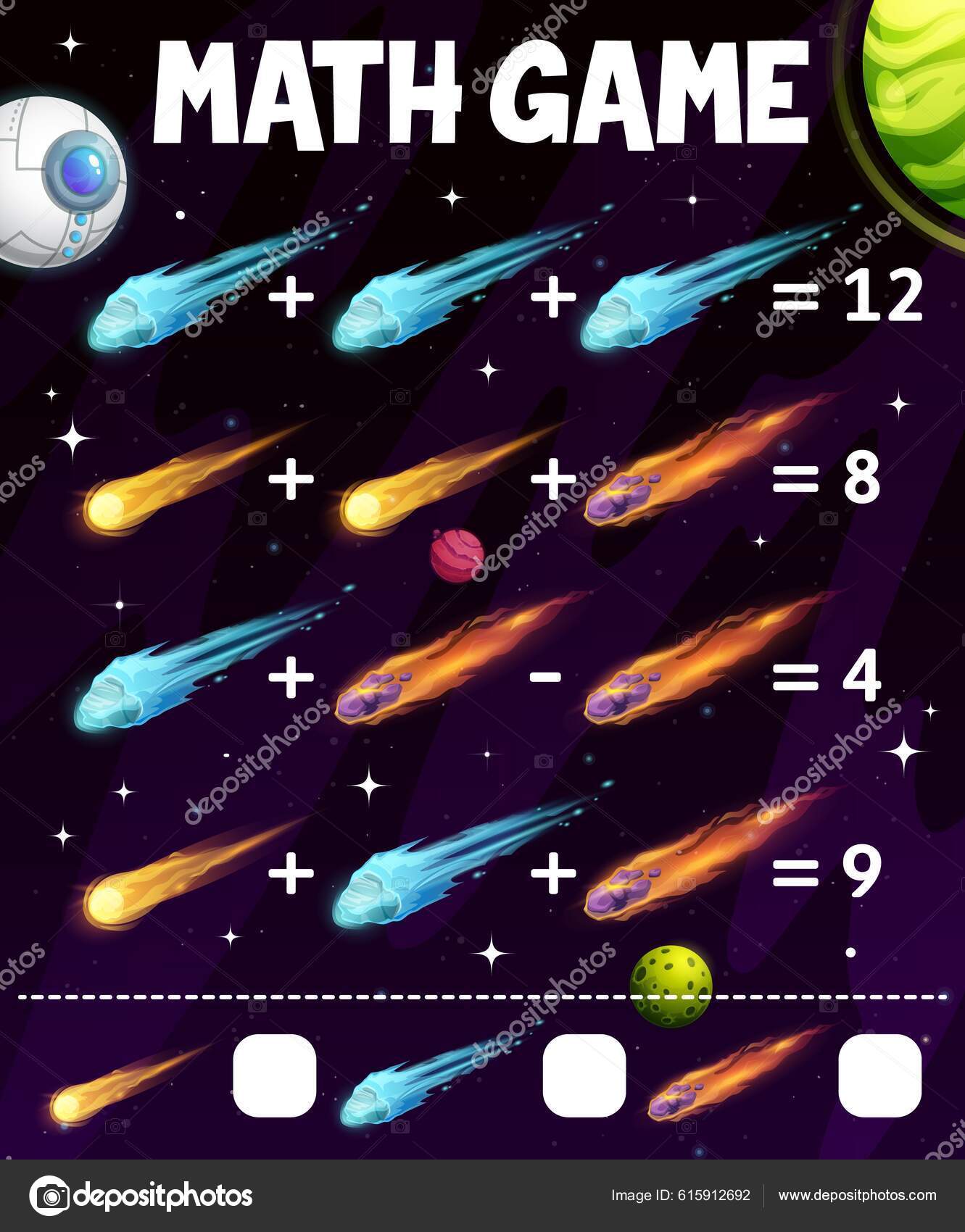 Space Math Game