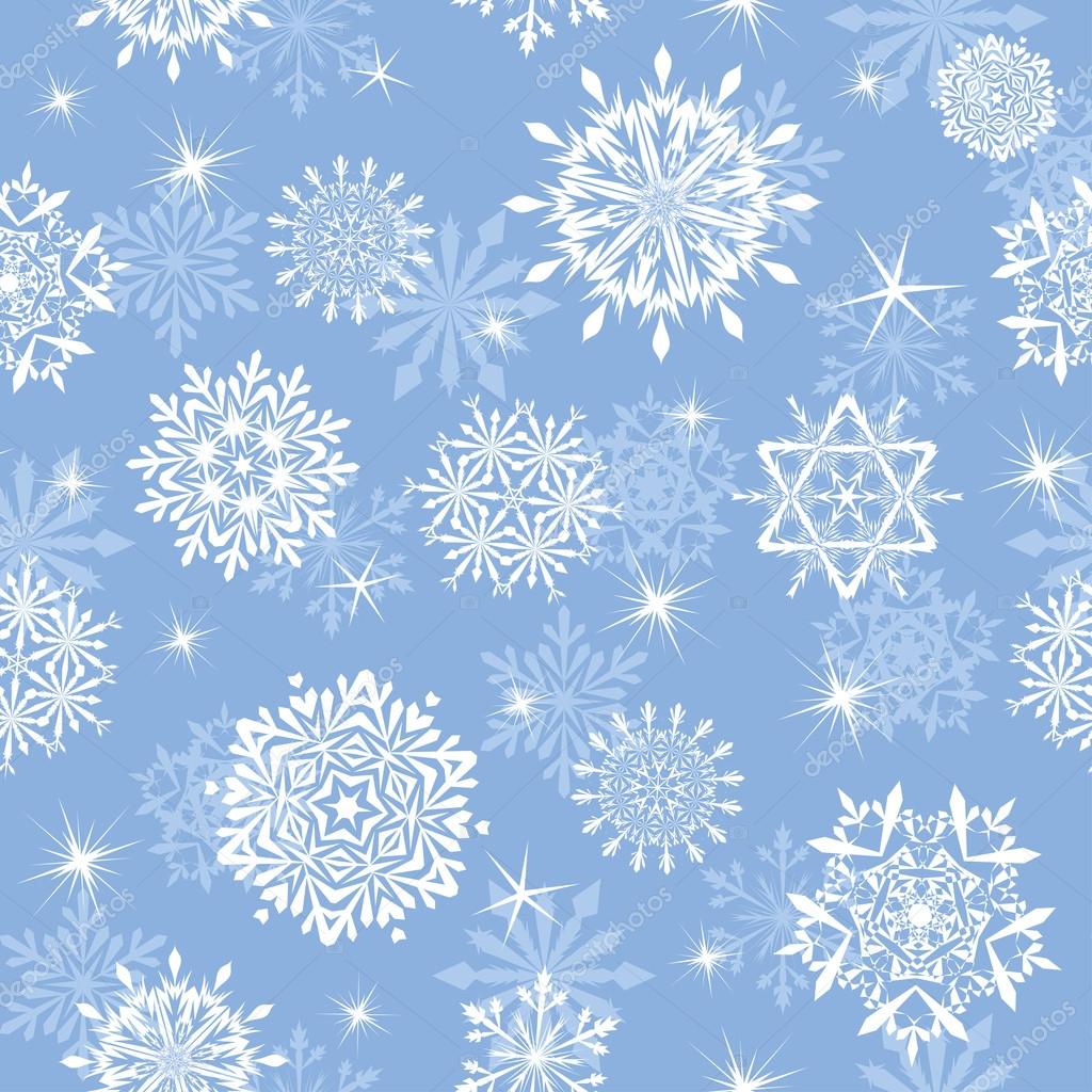 Seamless snowflakes background Stock Vector Image by ©angelp #12236136