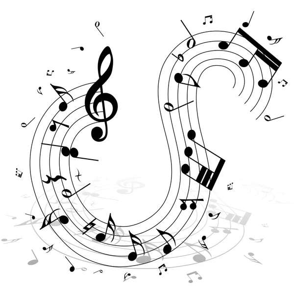 ᐈ Music swirl stock backgrounds, Royalty Free music staff swirl vectors ...