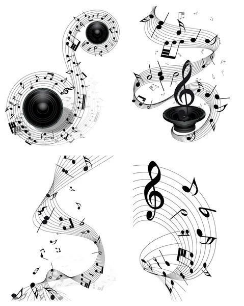 Musical notes stuff — Stock Vector © angelp #3661218