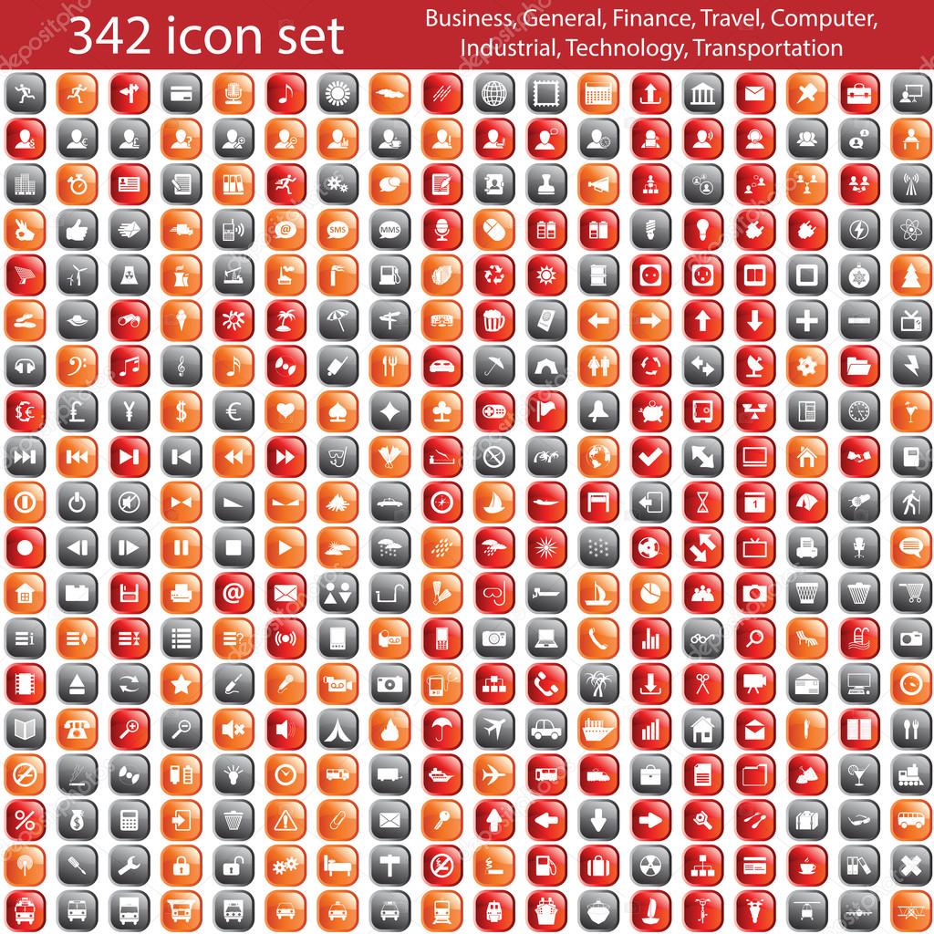 Icon set Stock Vector Image by ©angelp #16953111