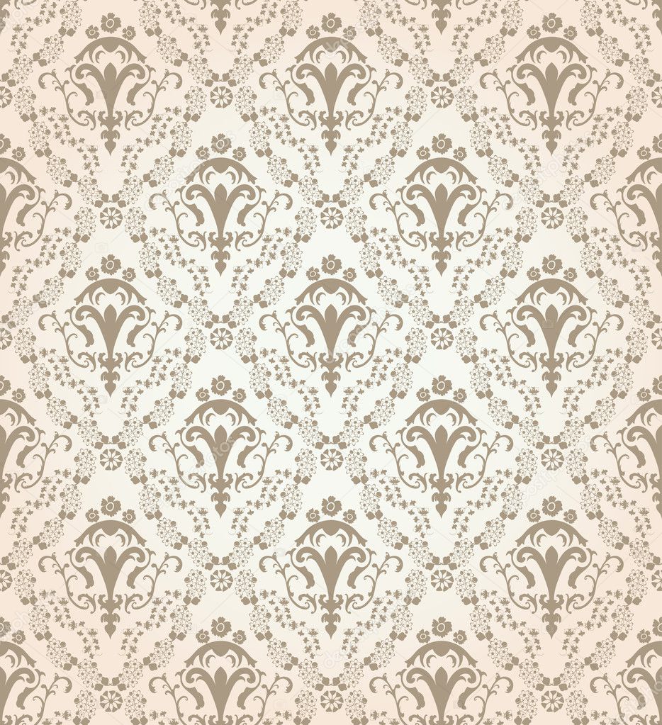 Damask seamless Stock Vector by ©angelp 25795139