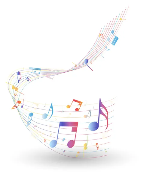 Rainbow Music Wave — Stock Photo © lenmdp #3953995